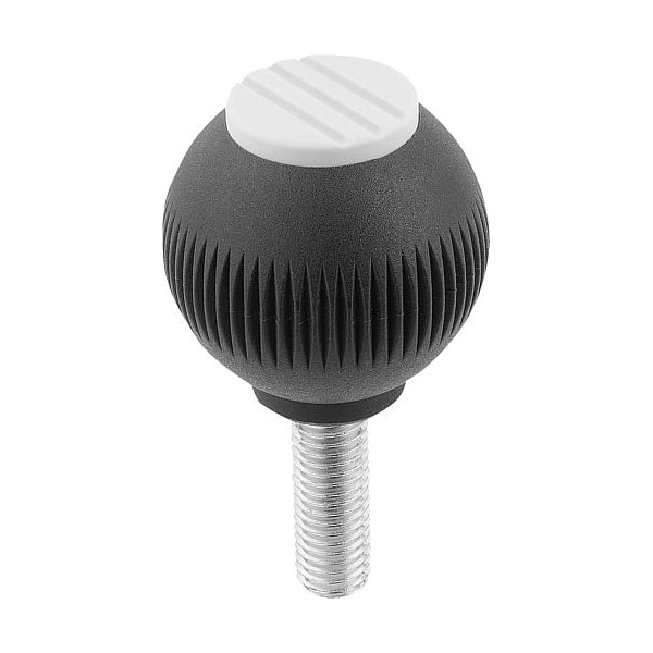Kipp Ball Grips, external thread, inch K0253.3A45X20 | Zoro